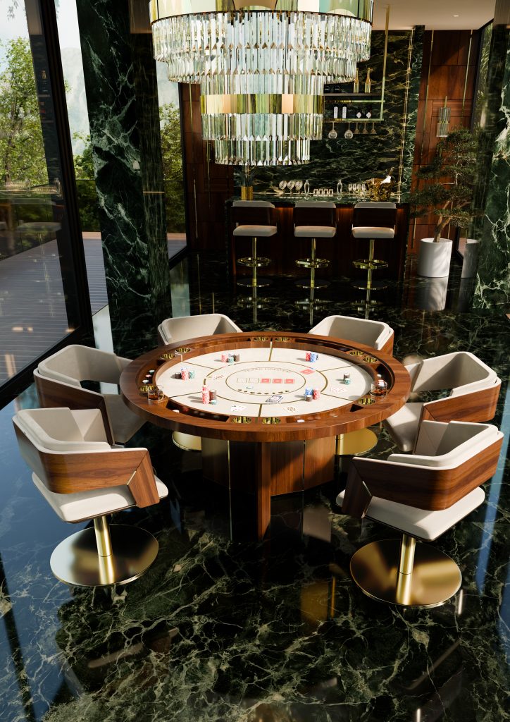 LUXURY POKER TABLES: LEVEL UP YOUR ENTERTAINMENT ROOM GAME