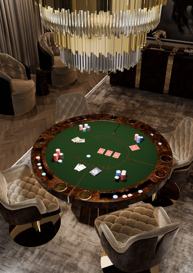 LUXURY POKER TABLES: LEVEL UP YOUR ENTERTAINMENT ROOM GAME